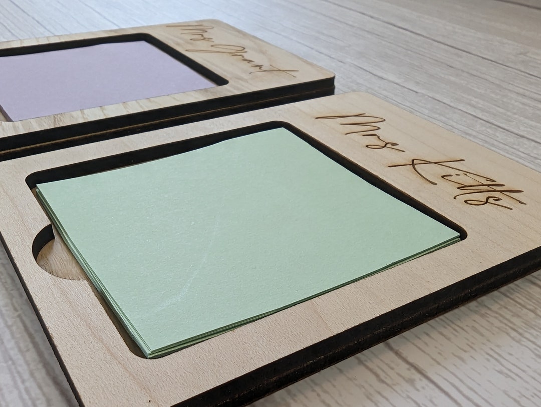 Personalised Post-it Note Holders - Etsy