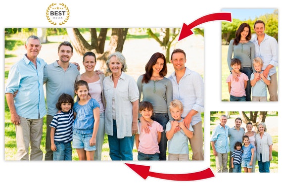 Photo Merge or Add People to Photo Combine Photos Couple - Etsy