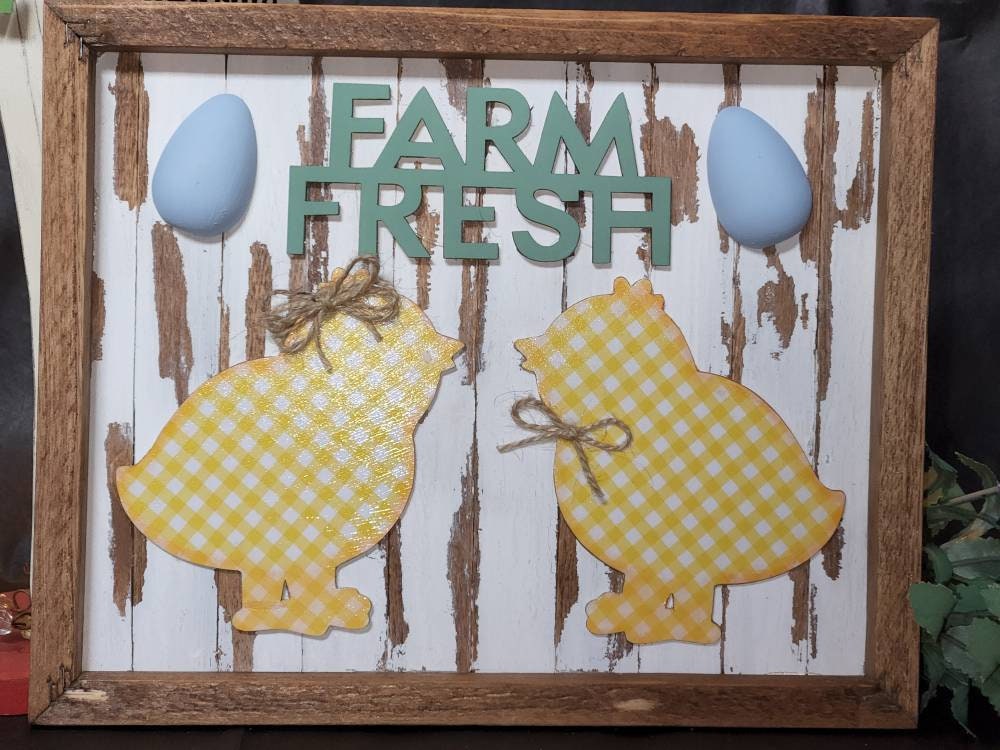 Easter Sign Easter Chick Sign Chirp Sign Chick Decor - Etsy