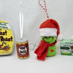 Grinch Food Ornaments, Whoville Food Ornaments, Grinch Ornaments ...