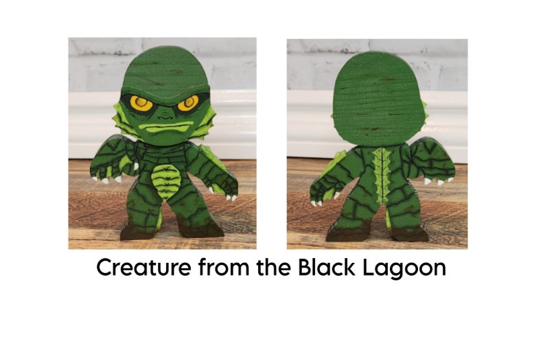 Monster Mash Tiered Tray Decor, Halloween Tiered Tray, Dracula, Wolfman ...