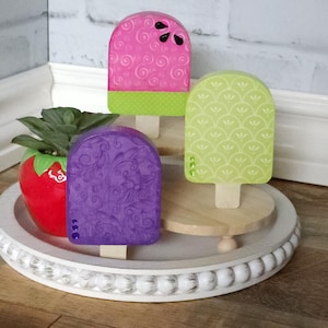 Summer Tiered Tray Decor, Popsicle Decor, Summer Decor, Summer Treats ...