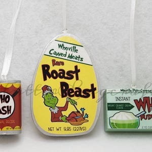 Grinch Food Ornaments, Whoville Food Ornaments, Grinch Ornaments ...