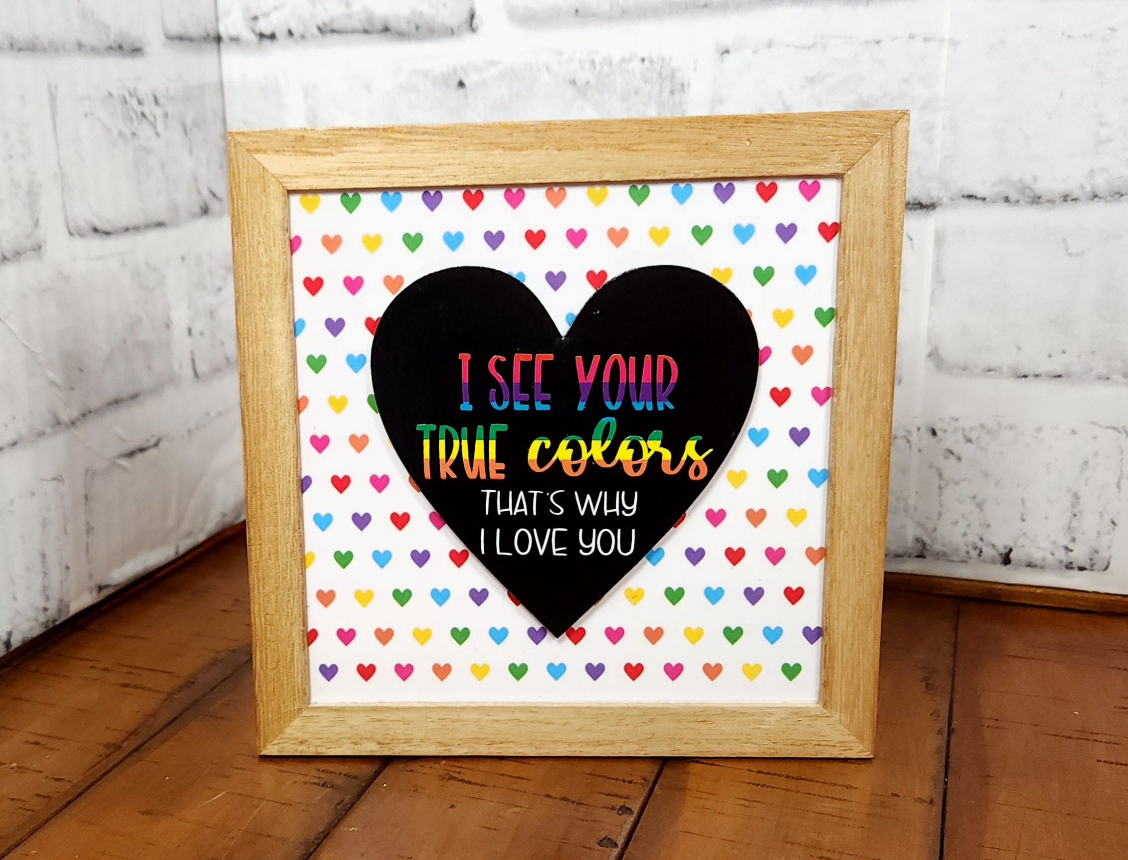 Pride Signs LGBTQ Signs Rainbow Signs Heart Signs Gift - Etsy