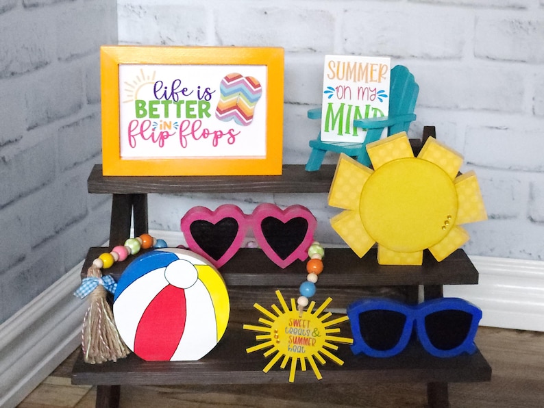 Summer Tiered Tray Decor, Popsicle Decor, Summer Decor, Summer Treats ...