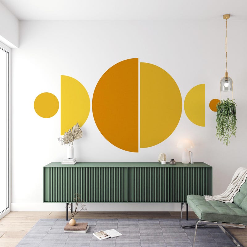 Half Circle Wall Decal - Etsy