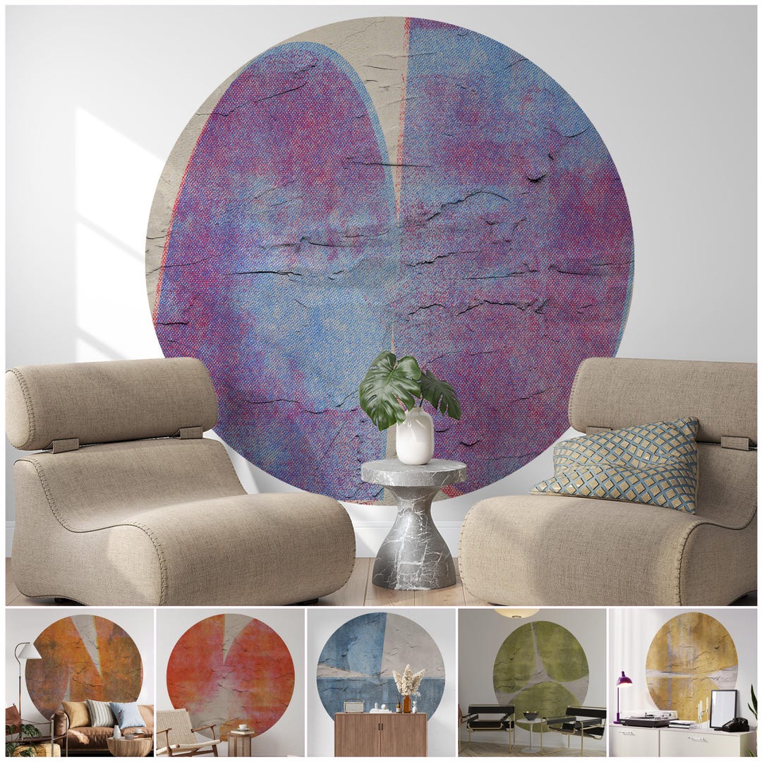 Modern Wall Decal, Circle Wall Sticker, Round Decal, Wall Decorations ...
