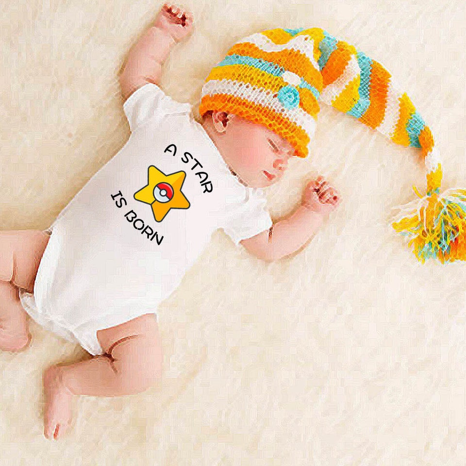 A Star Is Born Pokemon Inspired Baby onesie, Cute Star Pokeball sold by ...