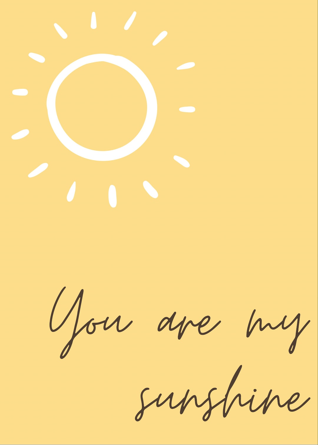 Printable Sunshine Quote Wall Art - Etsy