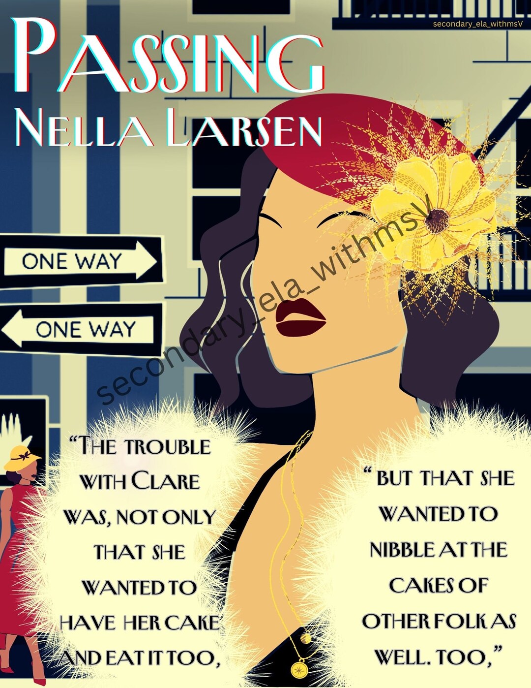 Passing by Nella Larsen Anchor Chart Bulletin Board - Etsy