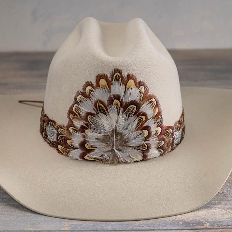 Western Feather Hat Band - Chute - Etsy