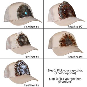 Feathered Trucker Caps - Etsy