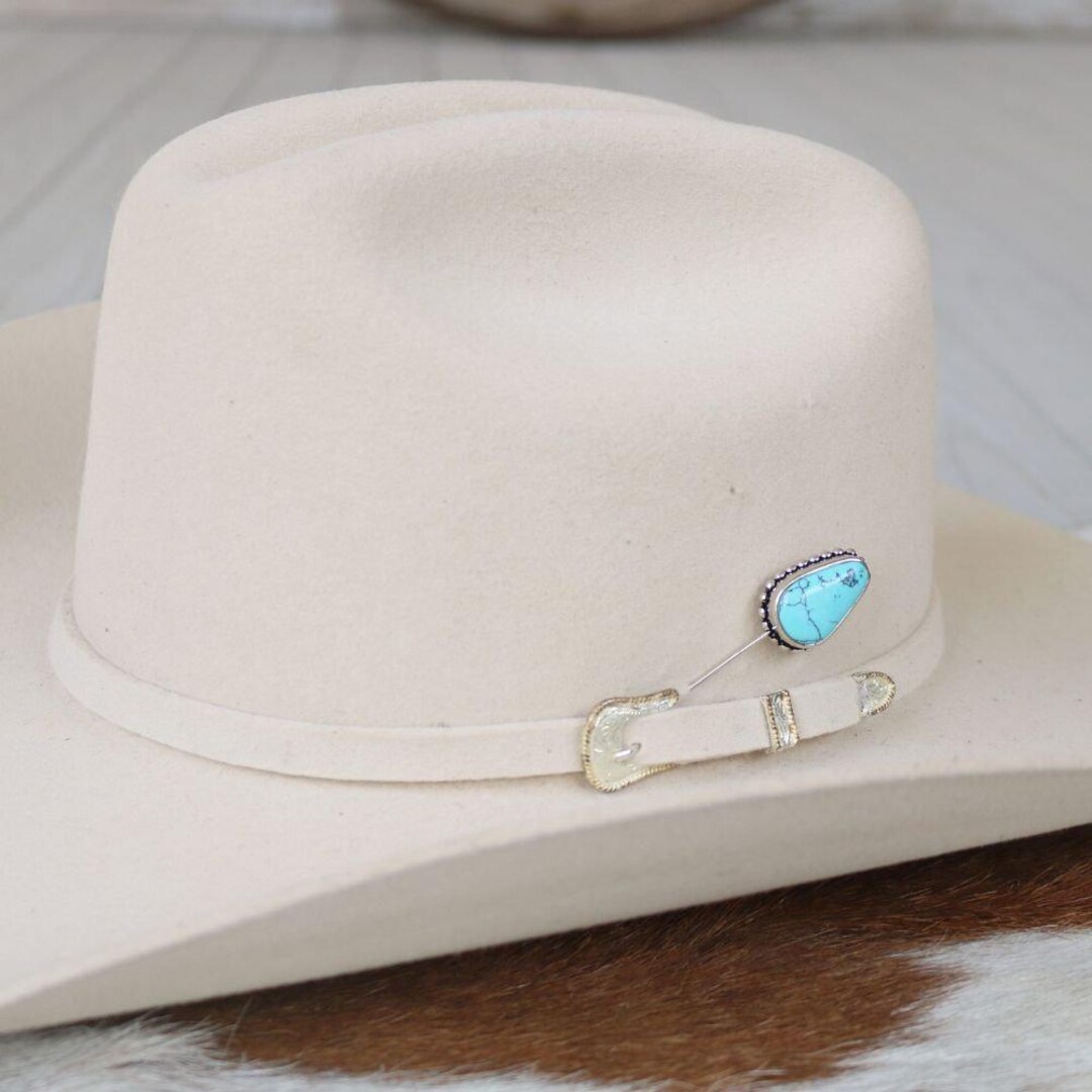 Beaded Turquoise Hat Pin - Sierra - Etsy