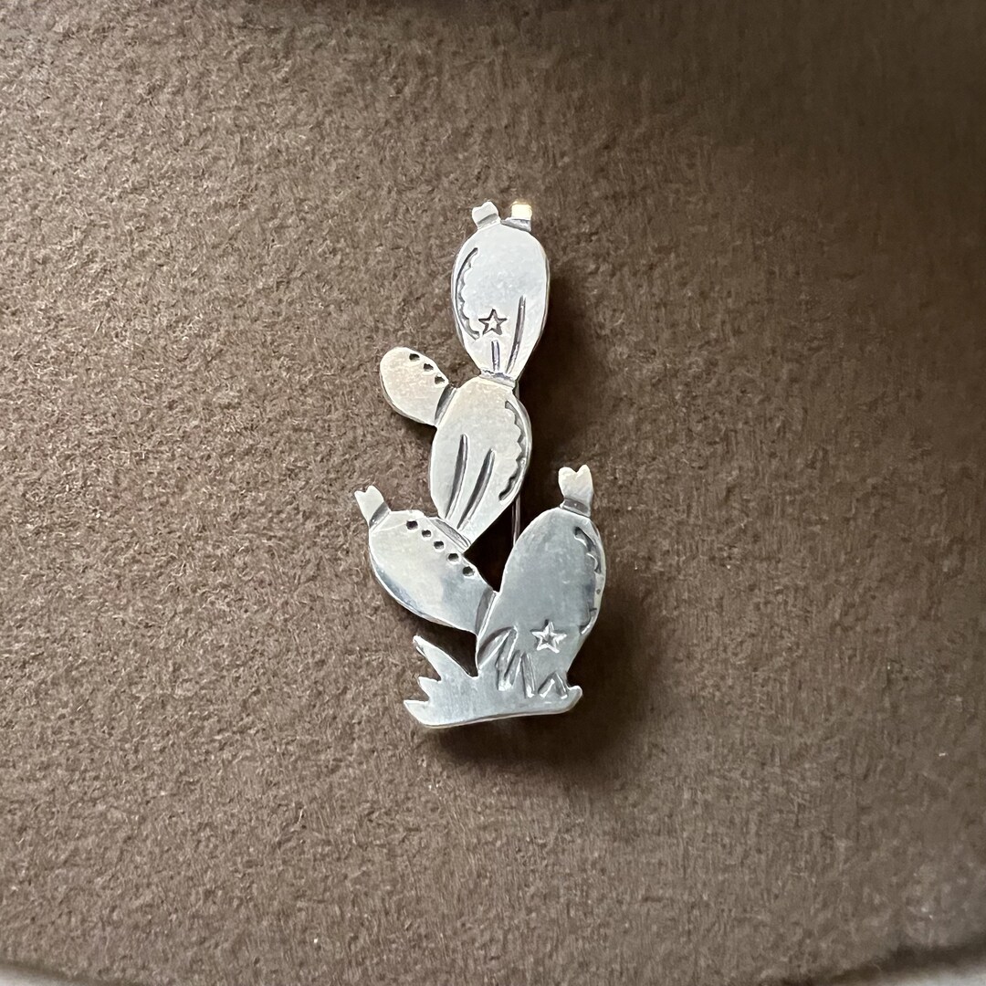 Peyote Bird Sterling Silver Prickly Cactus Pin - Etsy