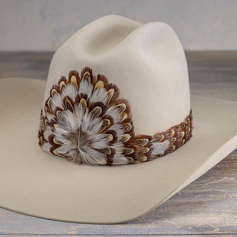 Western Feather Hat Band - Chute - Etsy