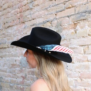 Western Hat Feather With 76 Bennington American Flag - Etsy
