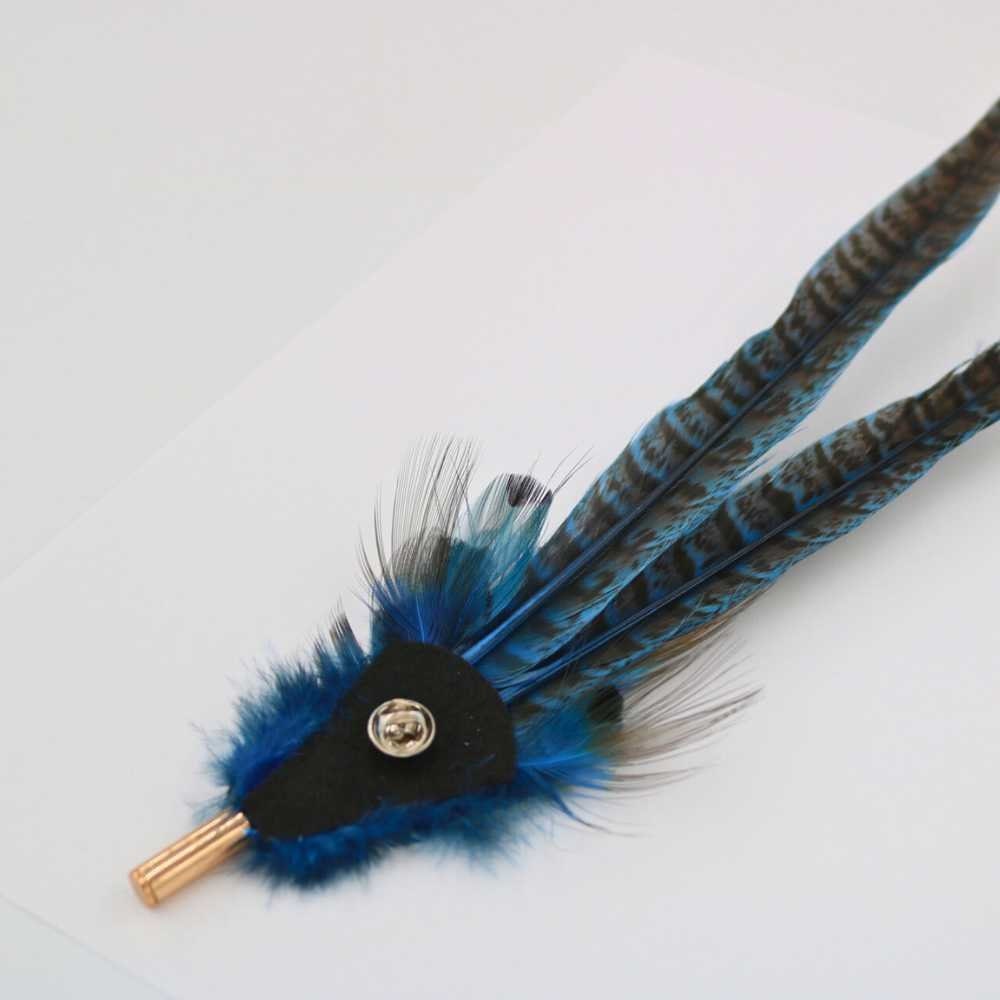 Western Feather Hat Pin Blue - Etsy