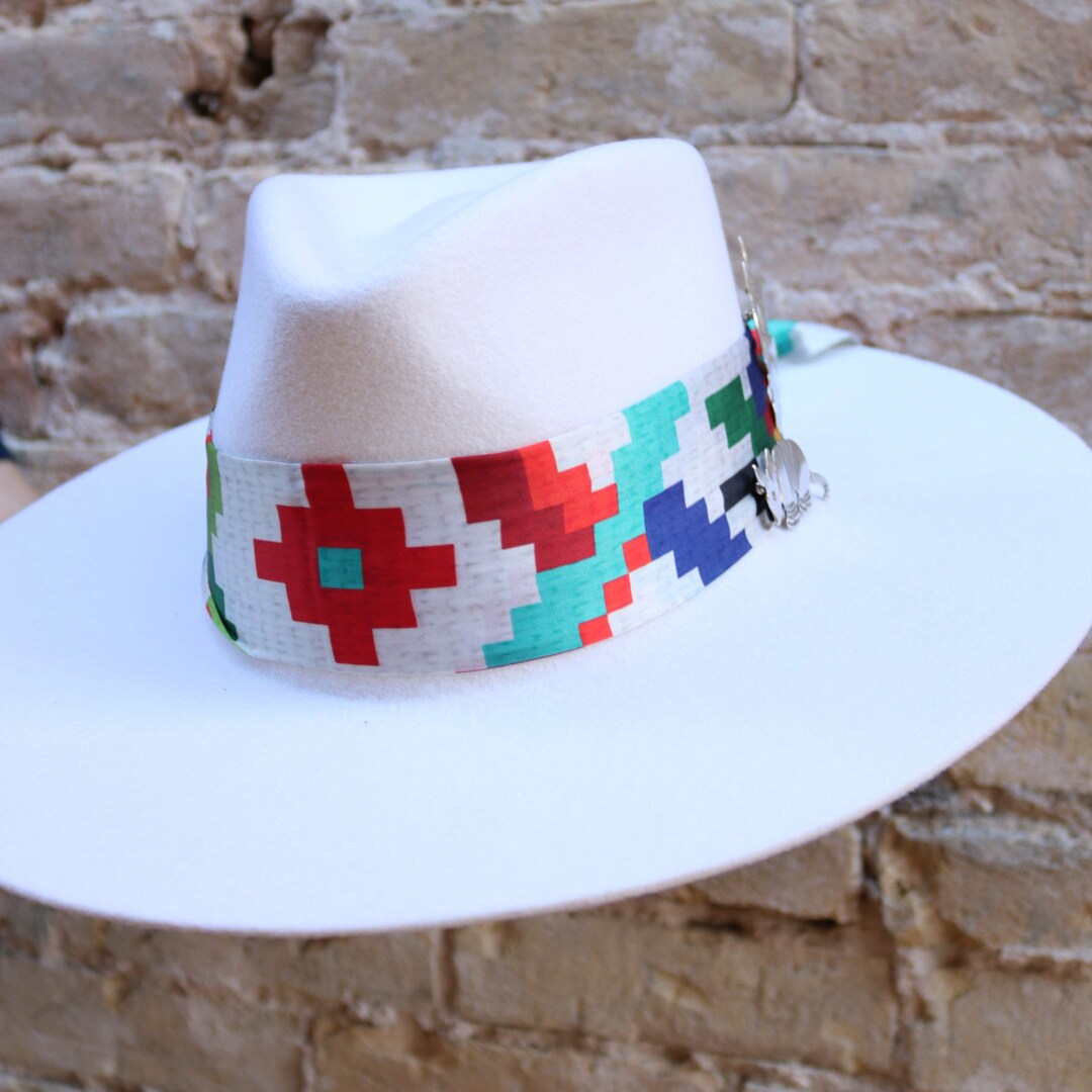 Silk Scarf Hat Band for Western Hats, Bright Colorful Fedora Hat Scarf ...
