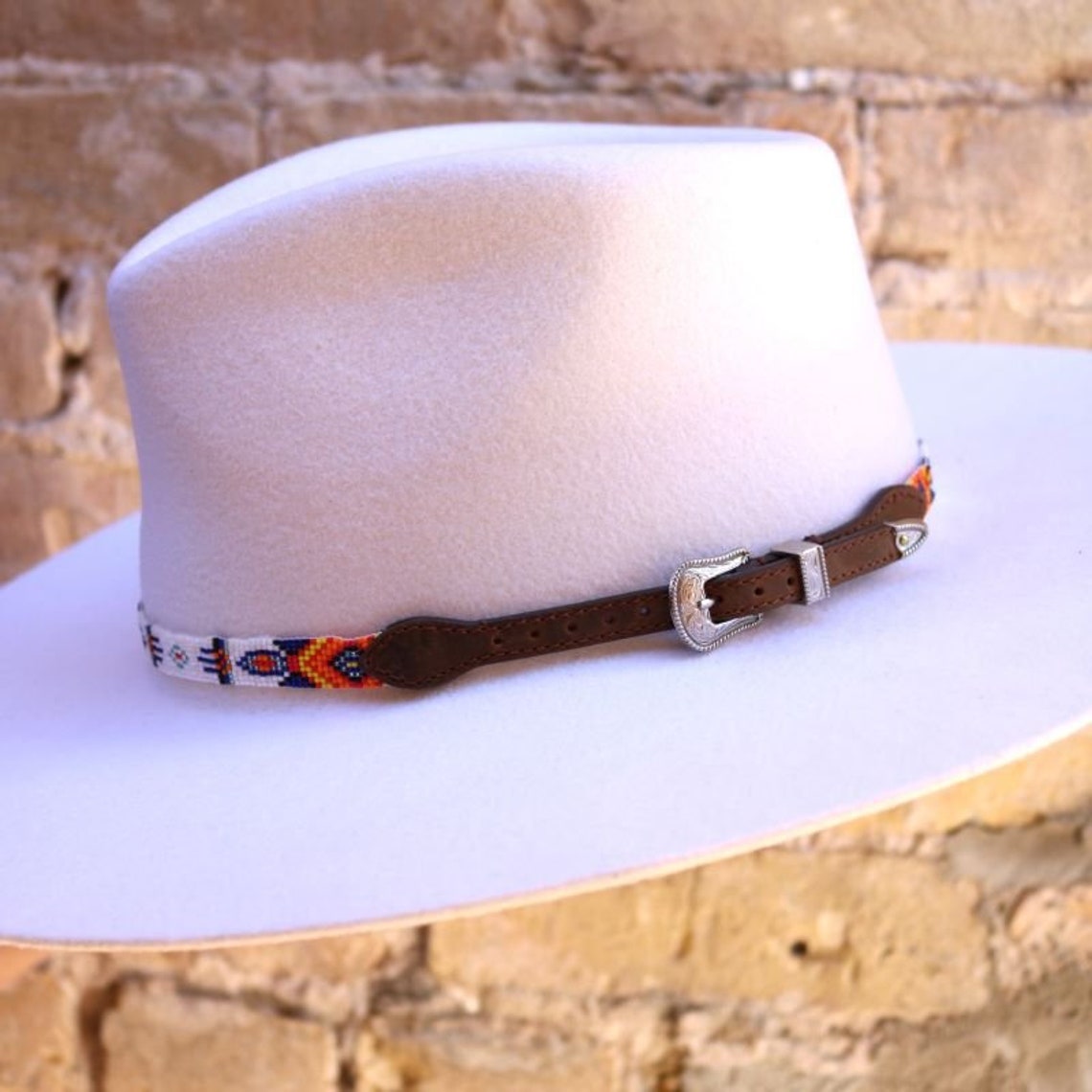 Western Aztec Beaded Hat Band - Etsy
