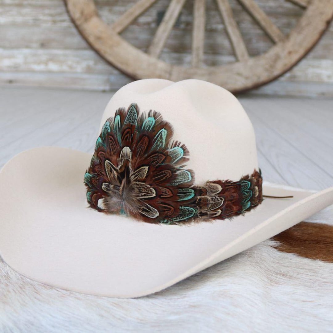 Western Feather Hat Band - Canyon - Etsy