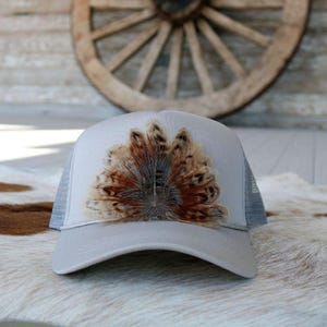 Feathered Trucker Caps - Etsy