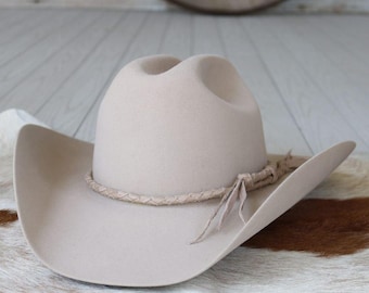 Horsehair Braided Hat Band, 3 Colors, Adjustable, Western Cowboy ...