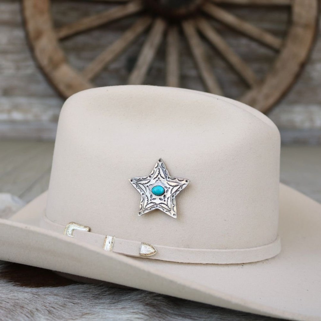Double D Ranch Sterling Silver Star Hat Pin - Etsy