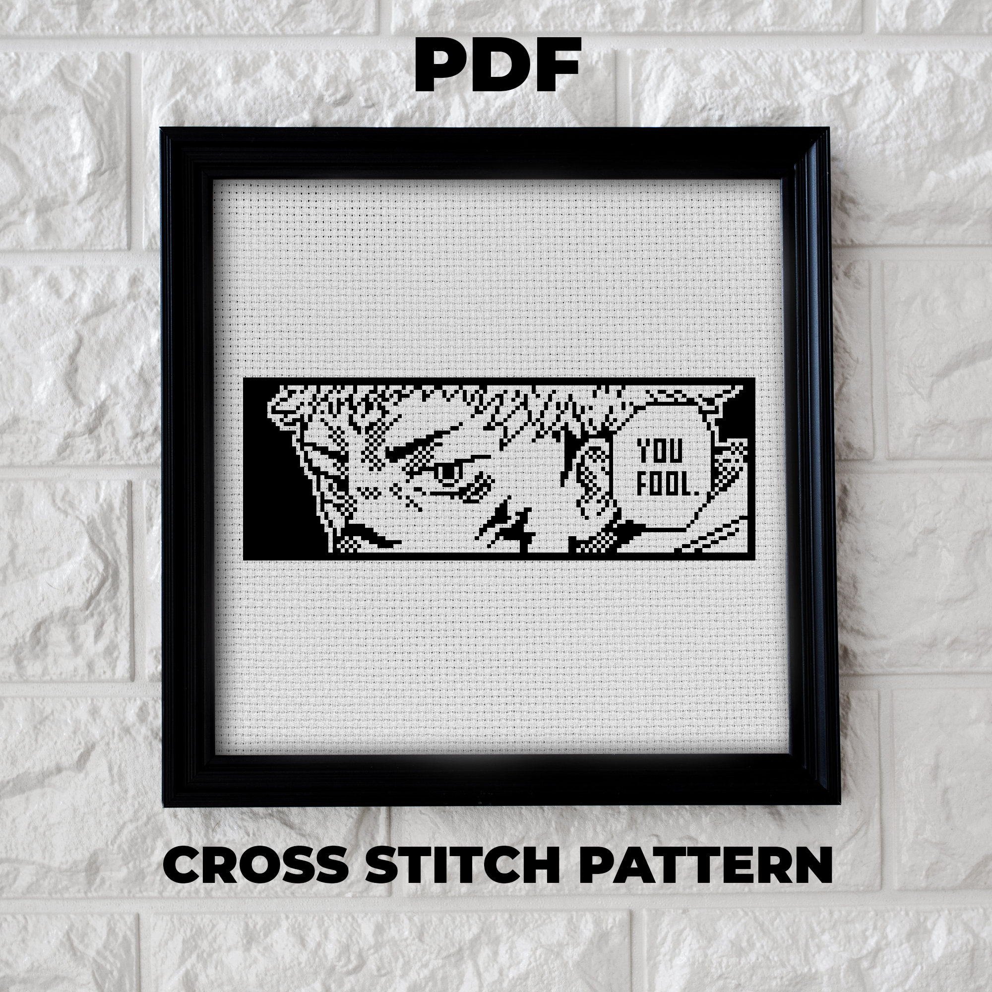 Sukuna Cross Stitch Pattern | Cross Stitch Template Sukuna Ryomen From ...
