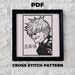 Satoru Gojo Cross Stitch Pattern | Cross Stitch Template Satoru Gojo ...