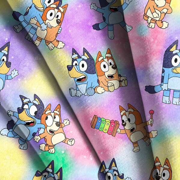 Bluey Stretch Fabric - Etsy