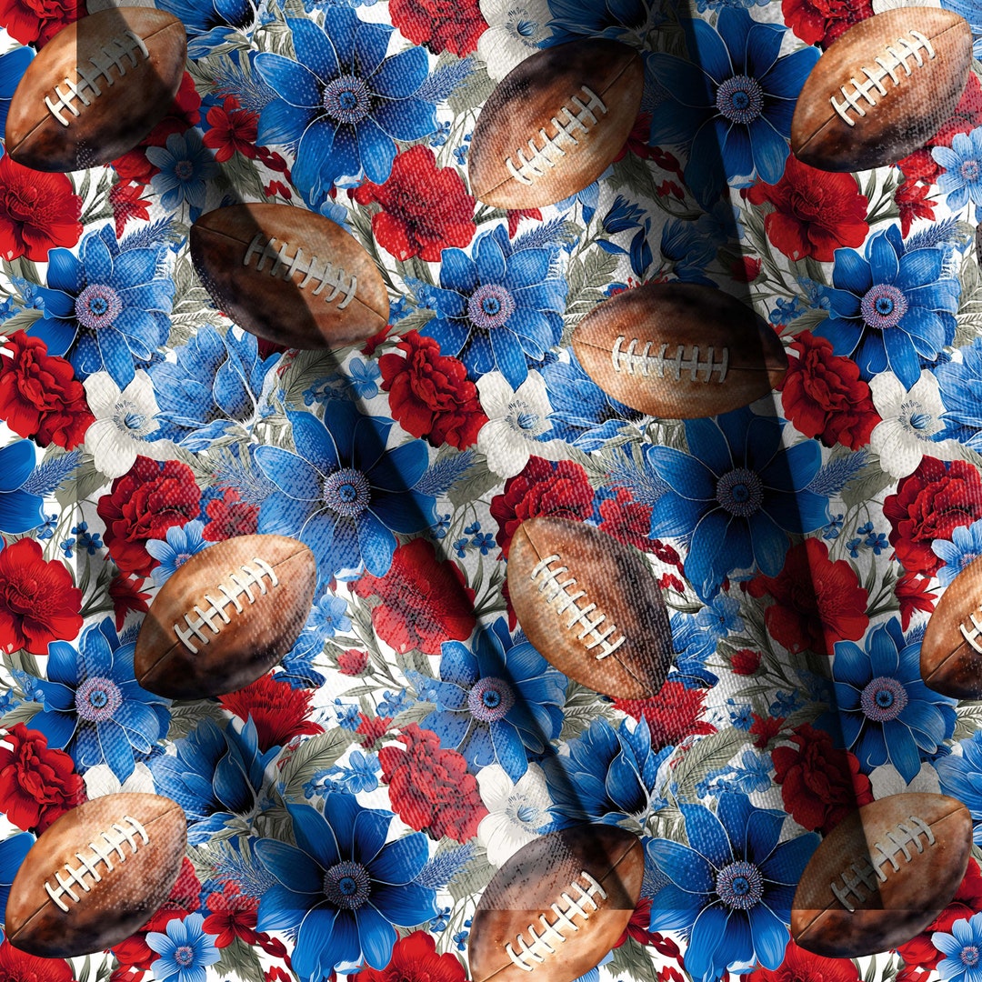 Football Florals Bullet Textured Stretch Knit DBP Double Brushed Poly ...