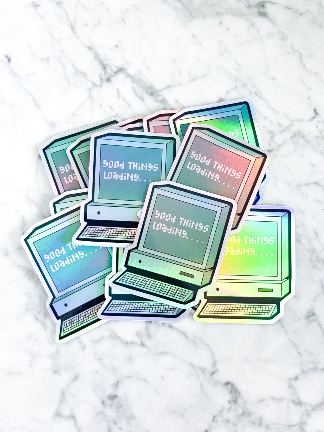 Good Things Loading Sticker - Vinyl Sticker - Holographic Sticker ...