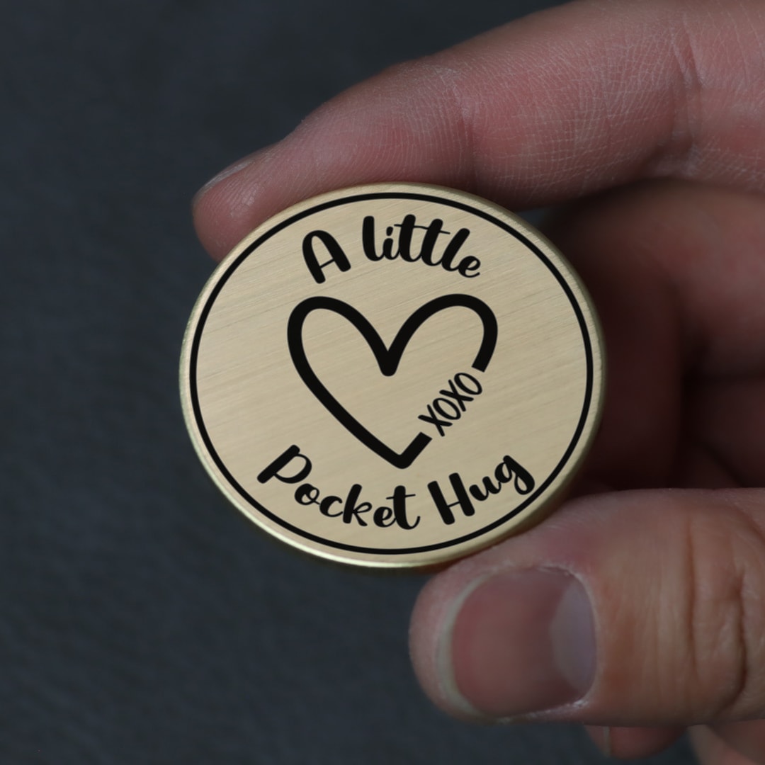 A Little Pocket Hug Coin (overcome Quote) - Motivational Coin - Couples ...