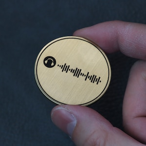 Custom Song Coin - Music Coin - Anniversary Gift for Him, Couples Gift ...