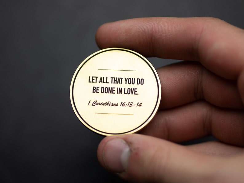 Custom Bible/religious Verse Coin - Customizable Quote/verse Coin - Etsy