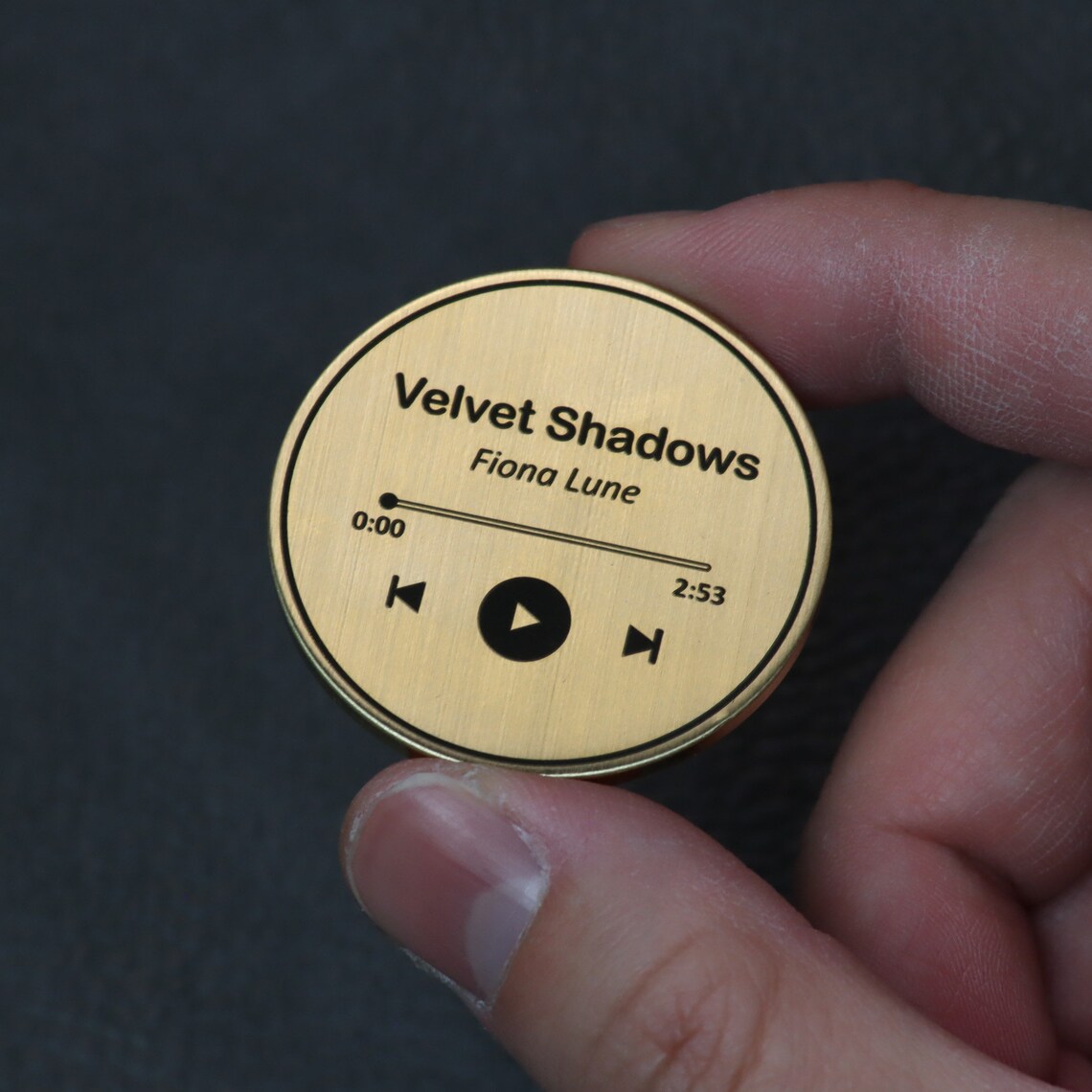 Custom Song Coin - Music Coin - Anniversary Gift for Him, Couples Gift ...