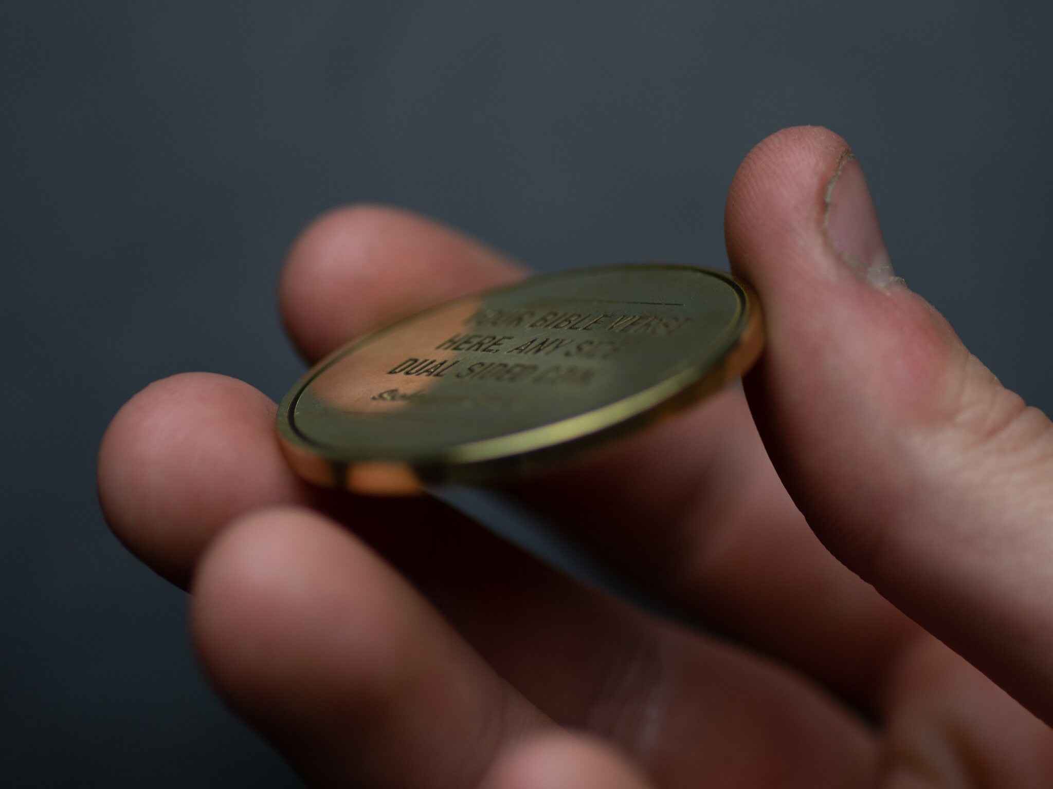 Custom Bible/religious Verse Coin - Customizable Quote/verse Coin - Etsy