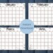 Monthly Calendar Printable Cute 12 Month Calendar Any Year Calendar ...