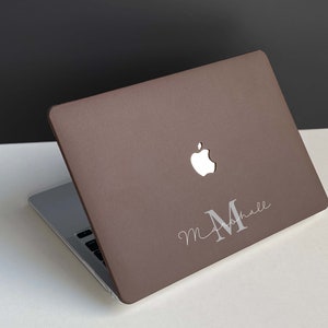 Deep Chocolate Brown Leather MacBook Case, MacBook Pro 14 2021, MacBook ...