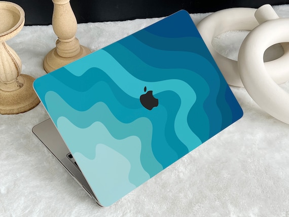 Blue Gradient Ocean Waves Hard Cover Macbook Case Macbook Pro - Etsy