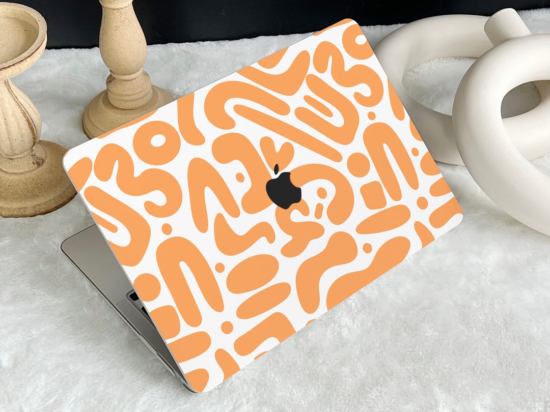 Orange Abstract Art Hard Cover MacBook Case, MacBook Pro 14 2021 ...