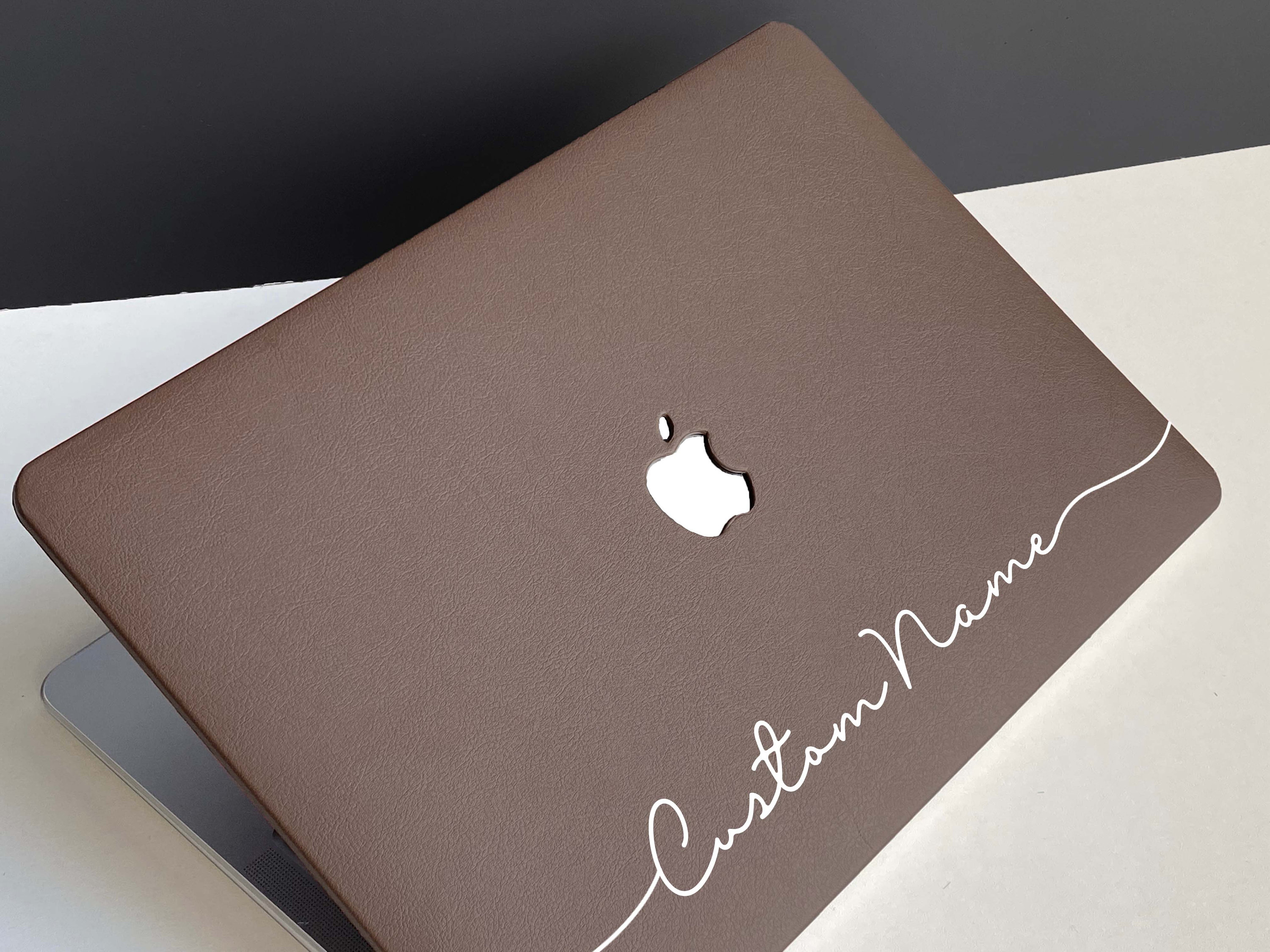 Deep Chocolate Brown Leather MacBook Case, MacBook Pro 14 2021, MacBook ...