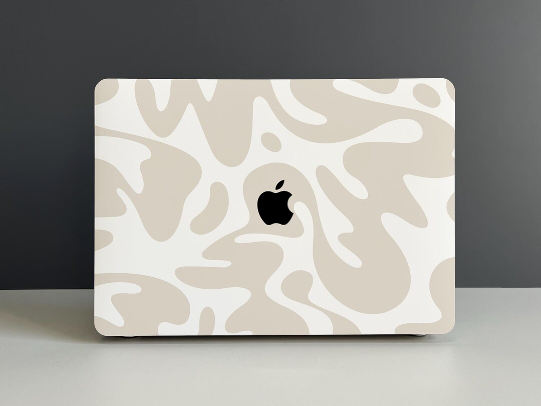 Beige Art Wave Stripes Hard Cover MacBook Case, MacBook Pro 16 Mac M1 ...