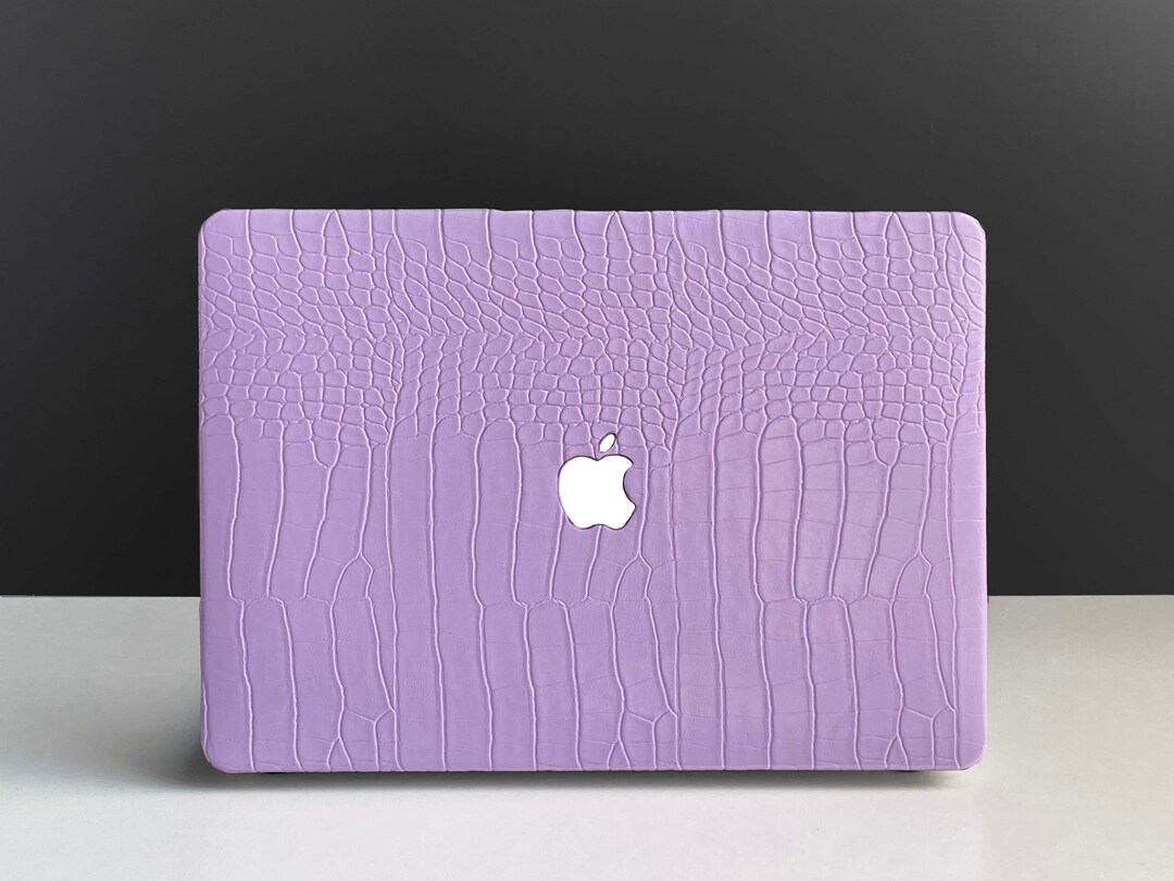 Lavender Crocodile Pattern MacBook Case, MacBook Pro 14 2021, MacBook ...