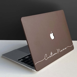 Deep Chocolate Brown Leather MacBook Case, MacBook Pro 14 2021, MacBook ...