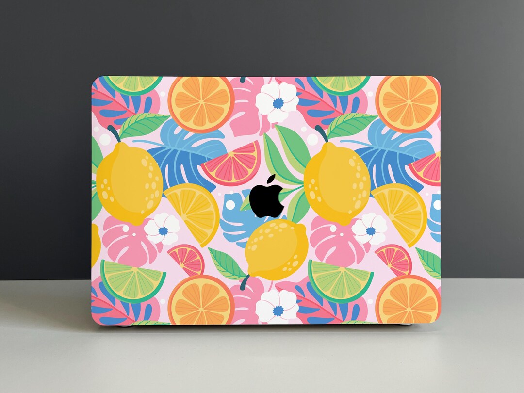 Summer Lemon Tropical Hard Cover MacBook Case, MacBook Pro 16 Mac M1 M2 ...