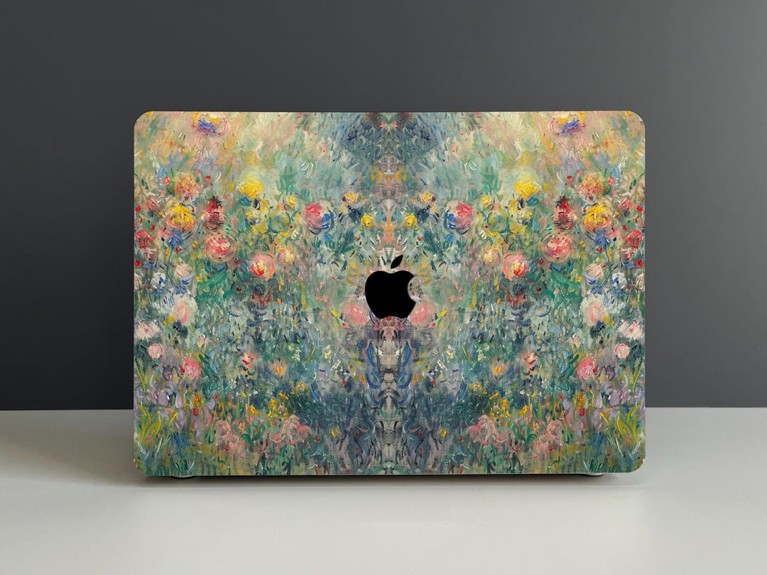 Floral Art Aesthetic Hard Cover MacBook Case, MacBook Pro 16 Mac M1 M2 ...