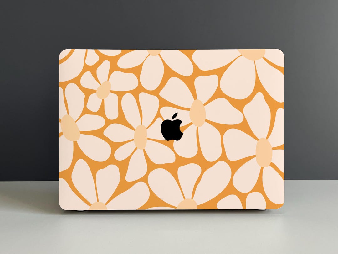 Orange Sunflower Hard Cover MacBook Case, MacBook Pro 16 MacBook M1 M2 ...