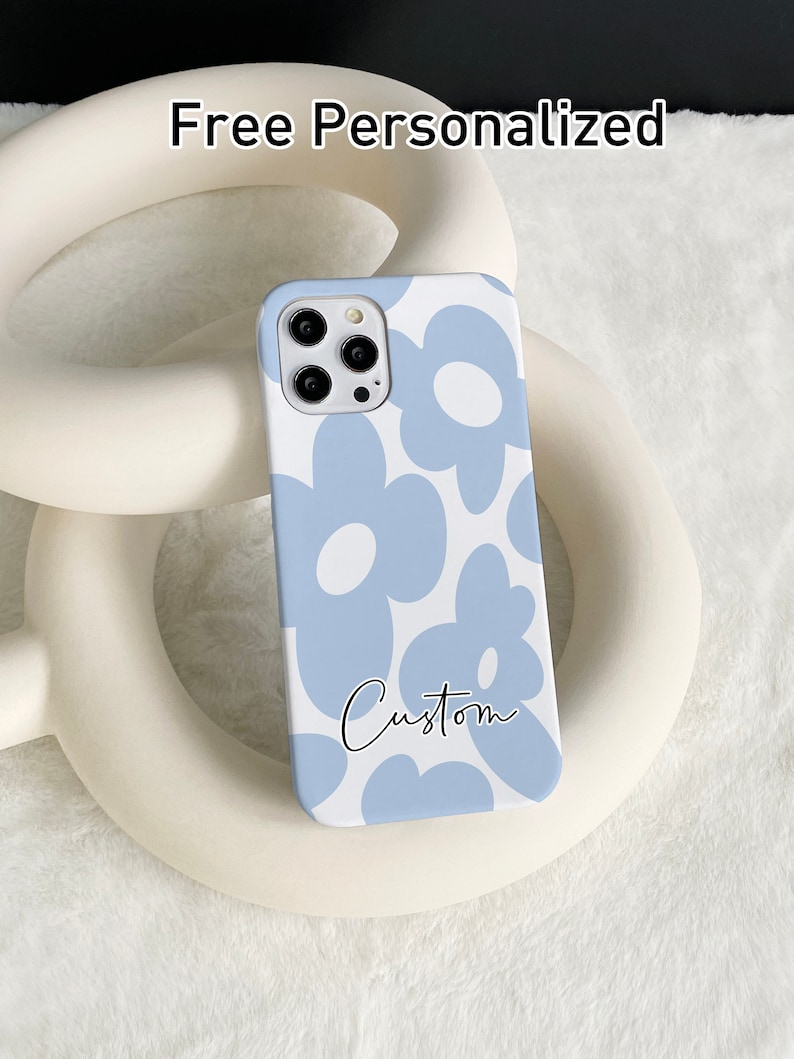Elegant Blue Flower iPhone 13 Personalized cases for Apple iPhone 13 ...