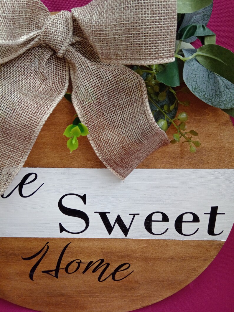 Round Home Sweet Home Hanger, Signs, Hanger, Round, Home, Farmhouse - Etsy